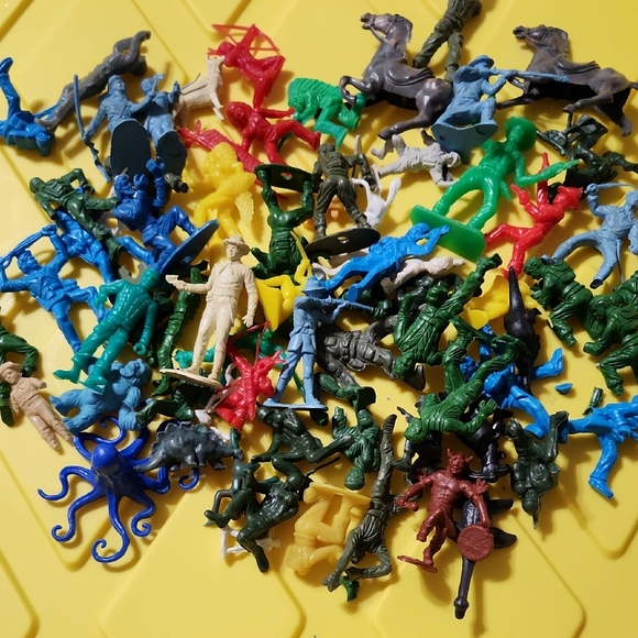 Vintage | Toys | Vintage Cowboys Indians Soliders Toys | Poshmark